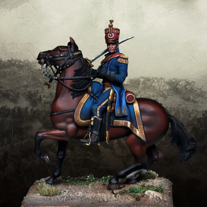 1/32 Scale (54mm) Napoleonic French Cavalry Officer Resin Figure Kit ...
